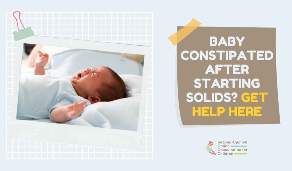 Baby Constipated After Starting Solids? Get Help Here - SOCC